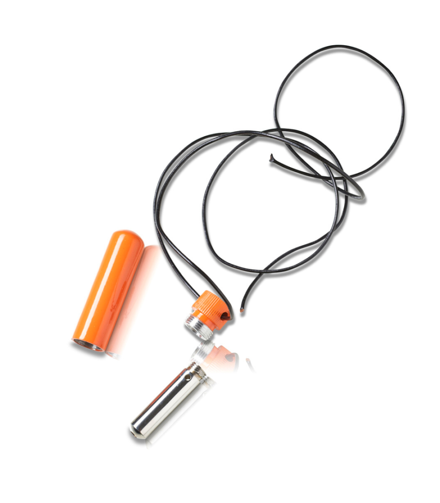 Poppers Inhaler Single Edelstahl Orange