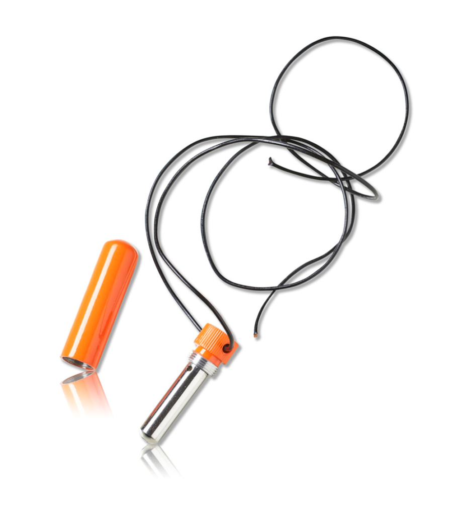 Poppers Inhaler Single Edelstahl Orange