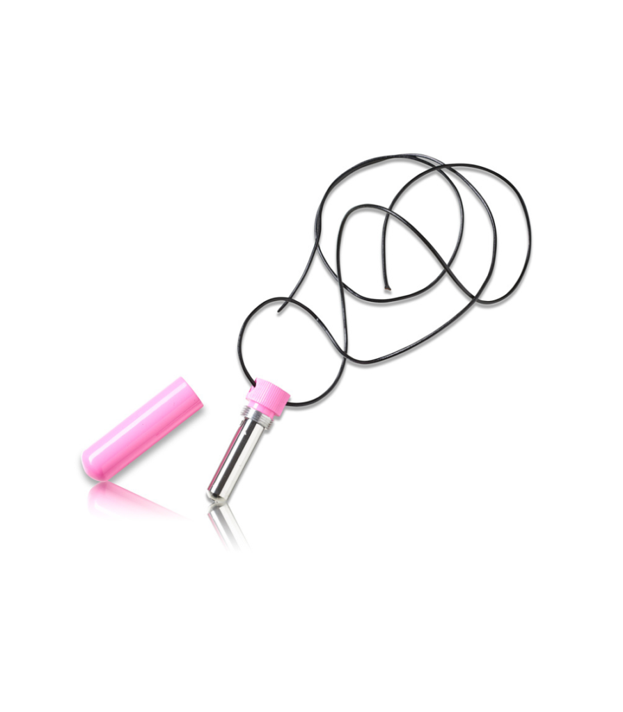 Poppers Inhaler Single Edelstahl Pink